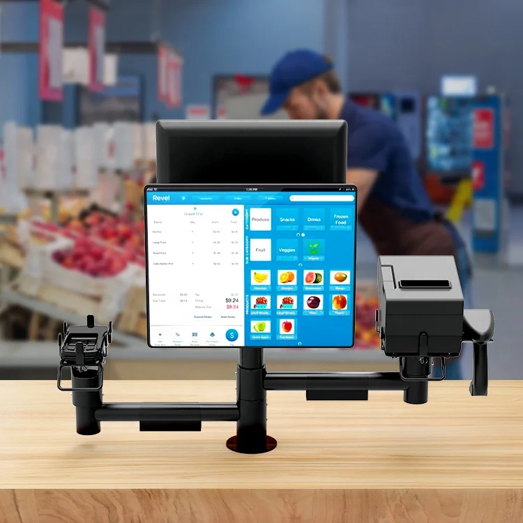 Double Screen Rotate Adjusted Height and Angle Mounting Solutions ...