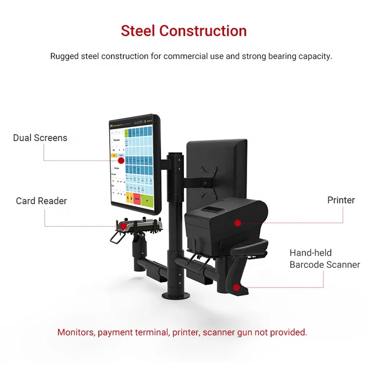 Double Screen Rotate Adjusted Height and Angle Mounting Solutions ...
